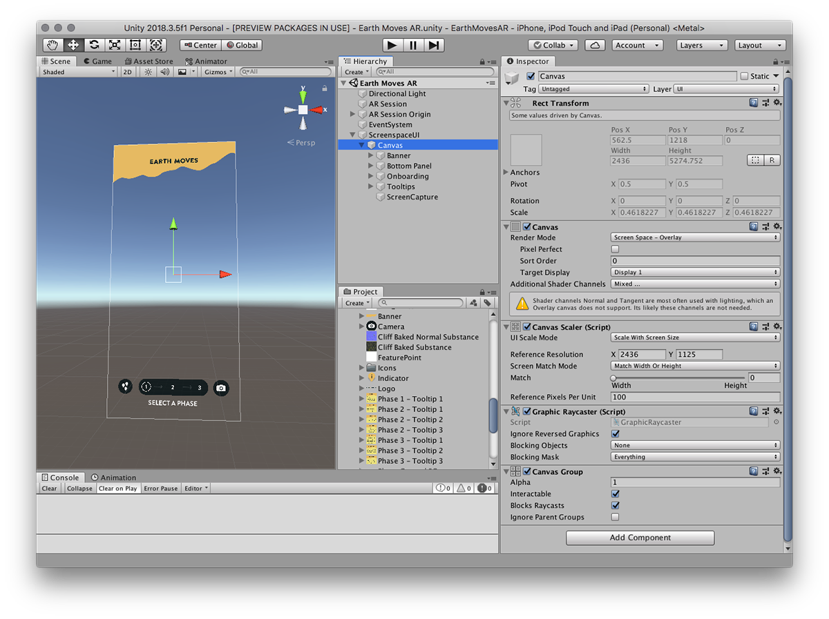 Cross-platform Augmented Reality with Unity | Viget